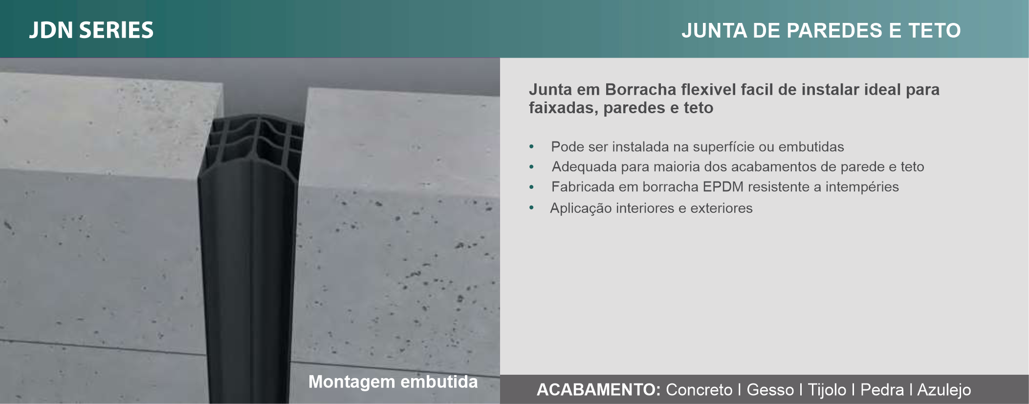 jUNTA DILATAÇÃO PAREDE JDN – Trafbor